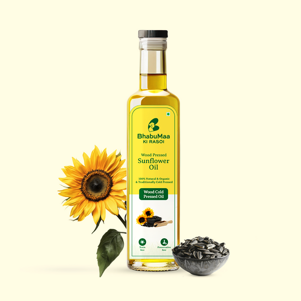 Wood-Pressed Sunflower Oil (1L) – Bhabu Maa Ki Rasoi
