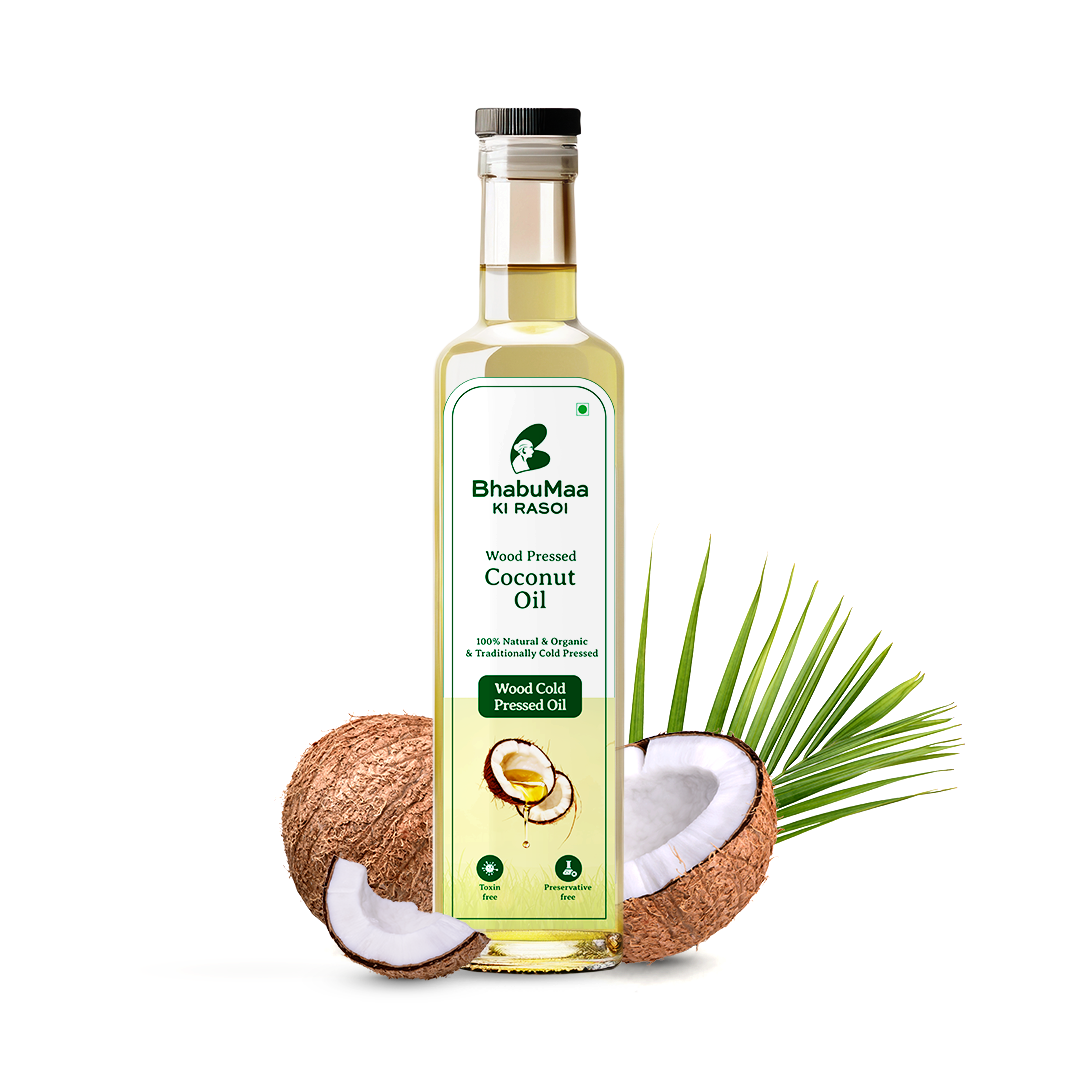 Wood-Pressed Virgin Coconut Oil (1L) – Bhabu Maa Ki Rasoi